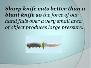 Thrust and pressure ppt | PPTX