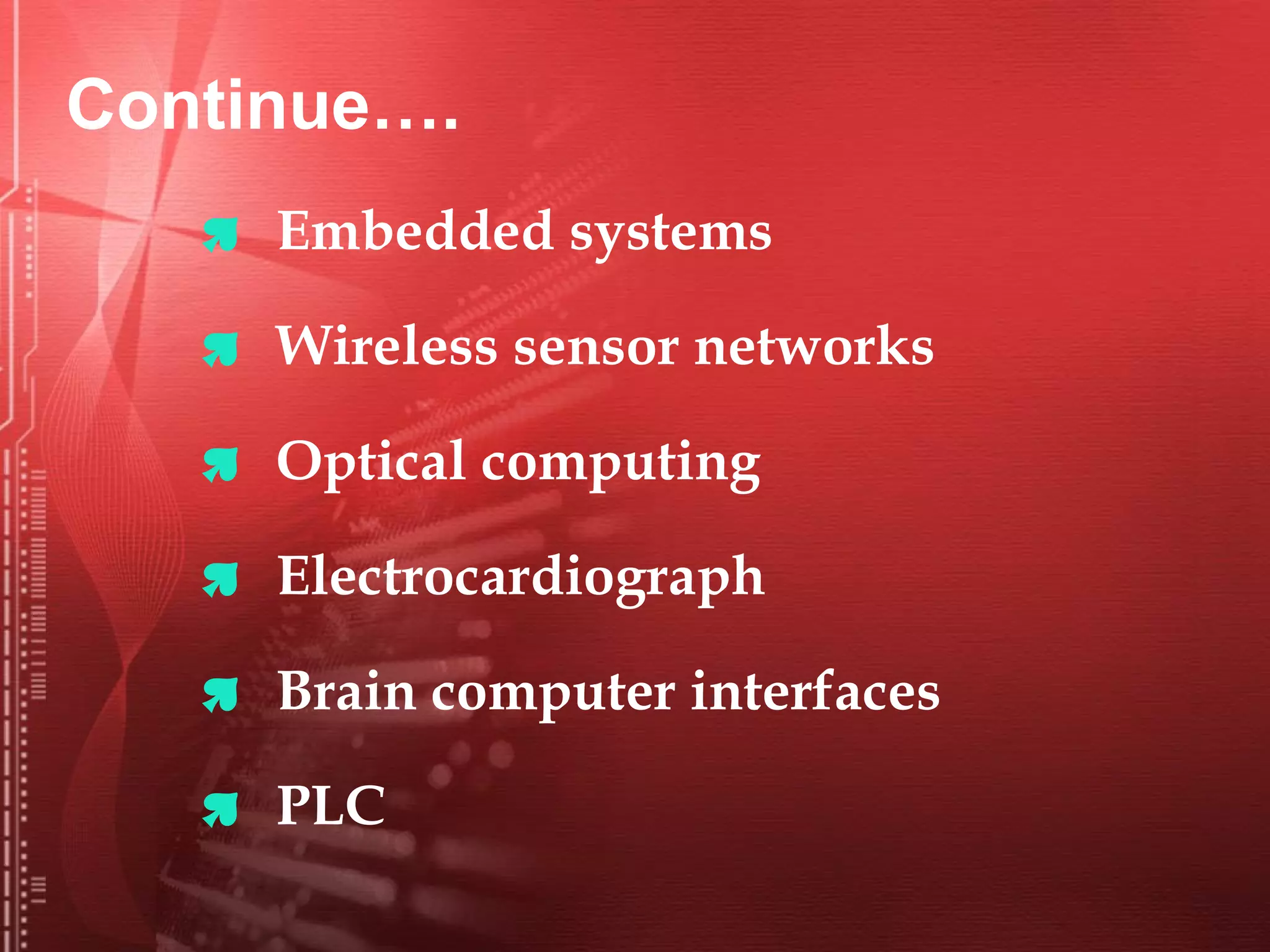 Thrust Areas in Electronics Engineering | PPT