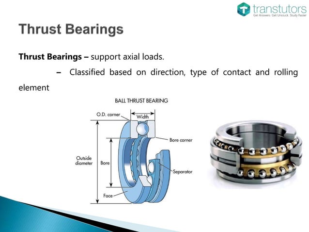 Thrust Bearings | Mechanical Engineering | PPTX | Automotive