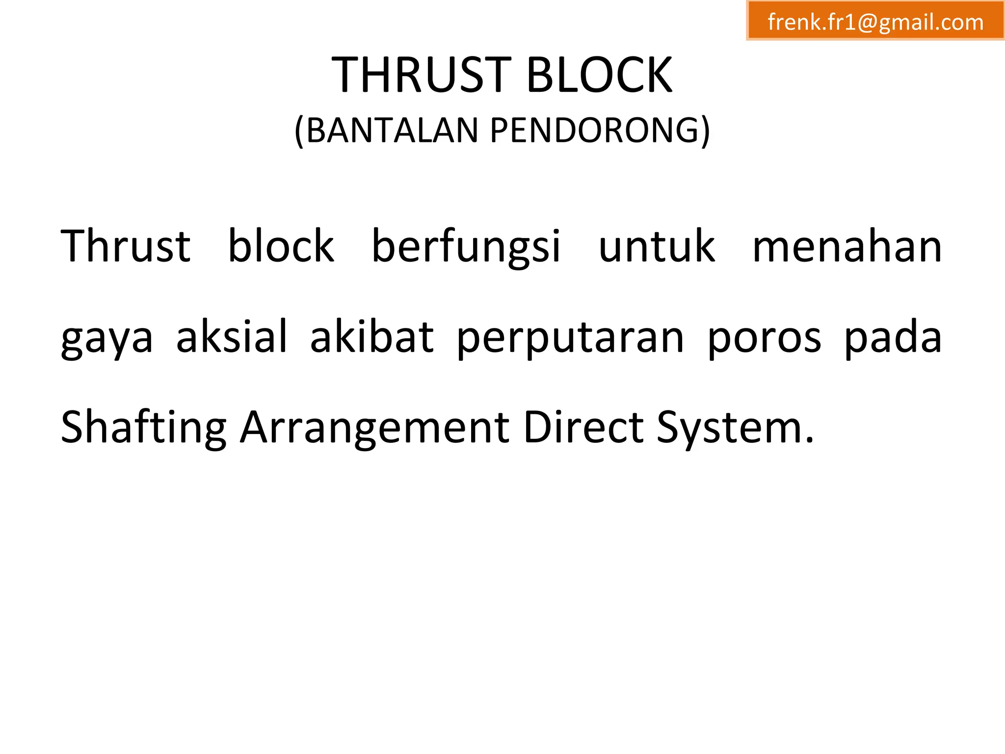 Thrust block | PPT