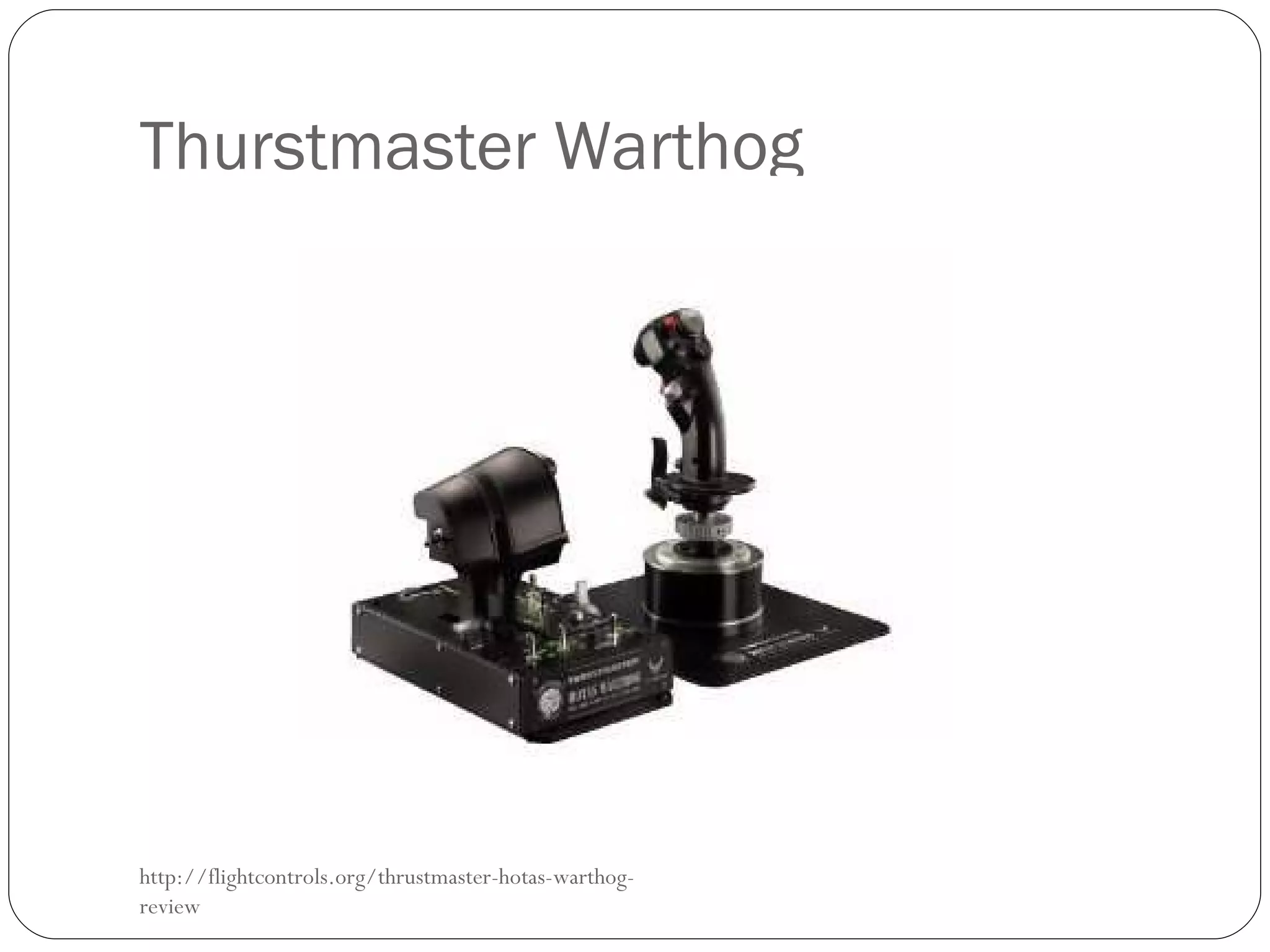 Thrustmaster warthog | PPT