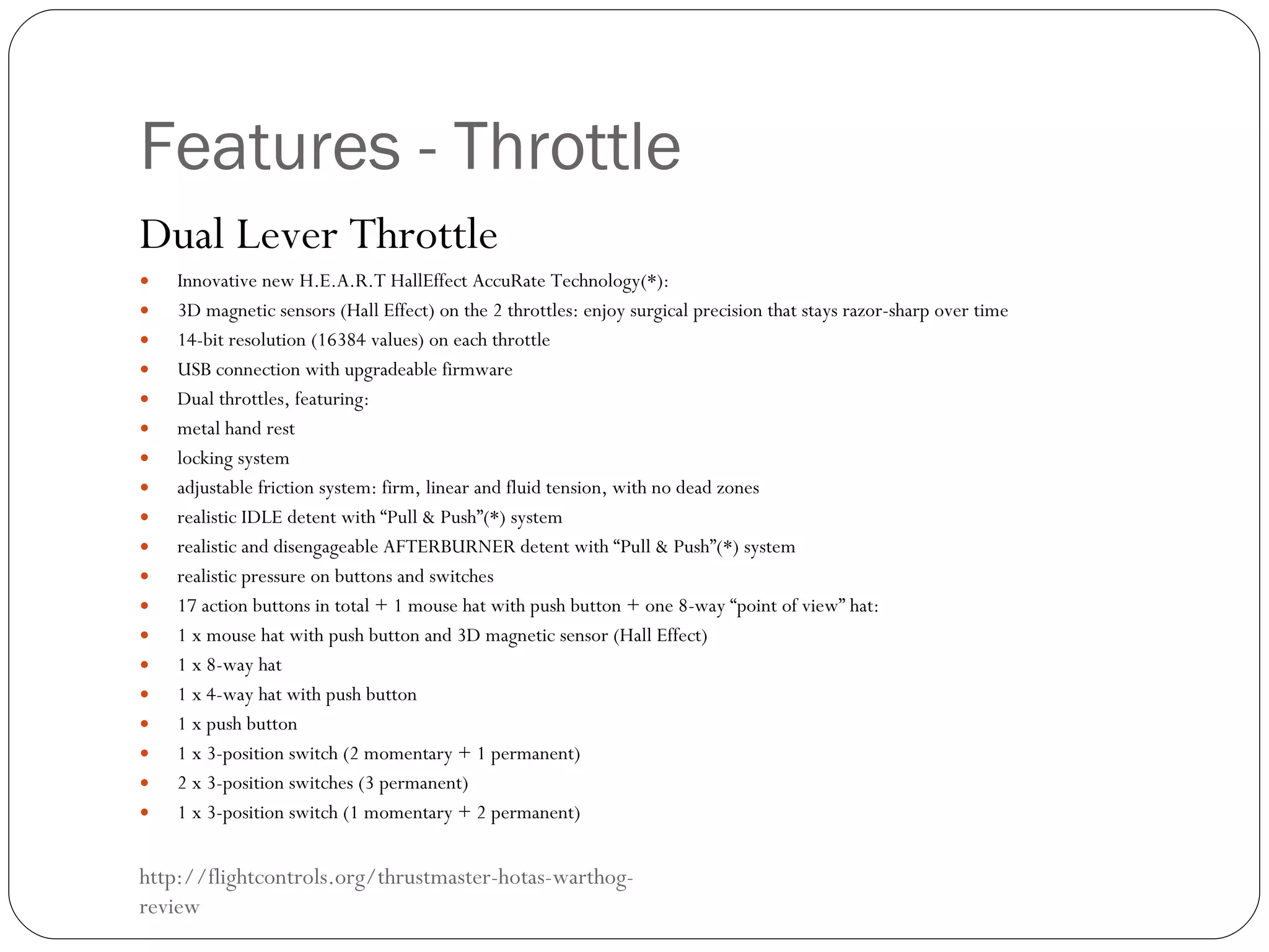 Thrustmaster warthog | PPT