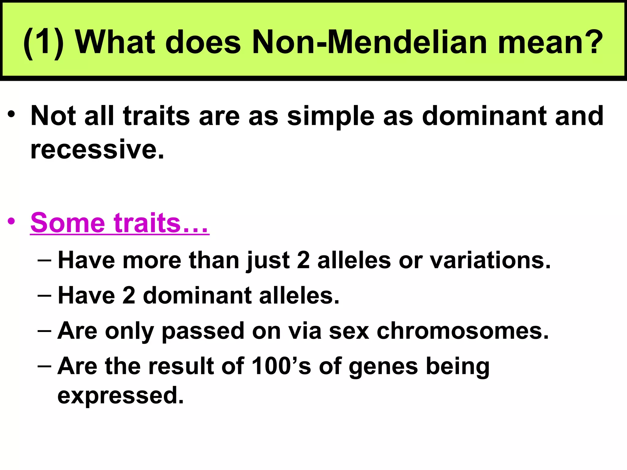 Ths general biology unit 4 heredity non mendelian genetics notes_v1516 ...