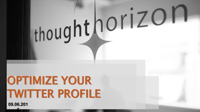 How to guide on optimizing your Twitter Profile | PPTX