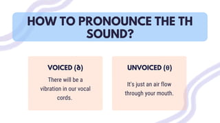TH Sound Slides Pronunciation pdf class lesson | PDF