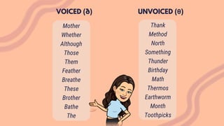 TH Sound Slides Pronunciation pdf class lesson | PDF