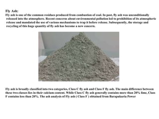 COMPARATIVE STUDY ON COMPRESSIVE STRENGTH OF FLY ASH CONCRETE | PPTX