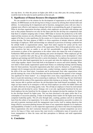 Th starategic objectives for restructuring hr & significance of ...