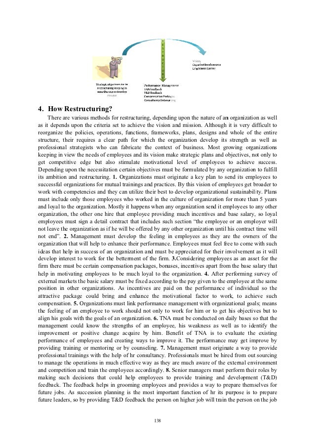 Th starategic objectives for restructuring hr & significance of strat…
