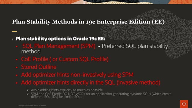 Oracle DB 19c: SQL Tuning Using SPM | PDF