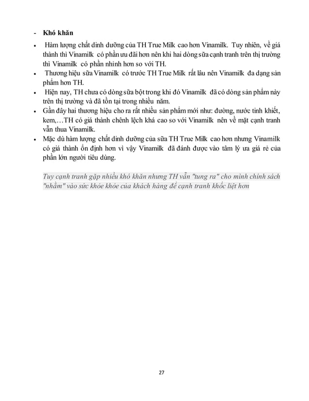 Th true milk canh tranh chien luoc | DOCX