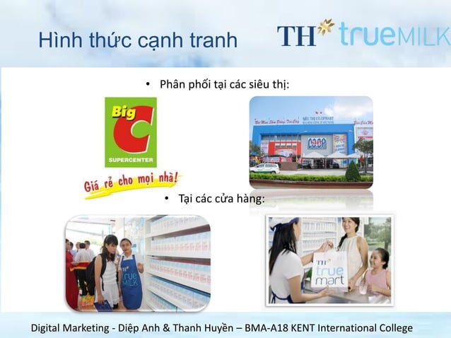 Digital Marketing Th true milk sinh vien Kent | PDF