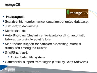Complex Legacy System Archiving/Data Retention with MongoDB and Xquery | PPT