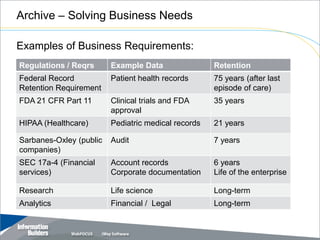 Complex Legacy System Archiving/Data Retention with MongoDB and Xquery ...
