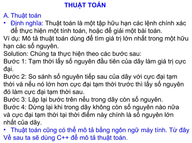 Thuat Toan 2 | PPT