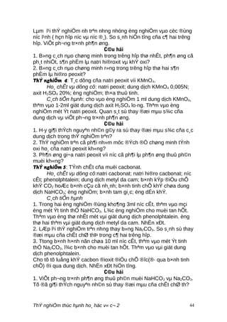 Thuc hanh hoa vo co 2 | DOC