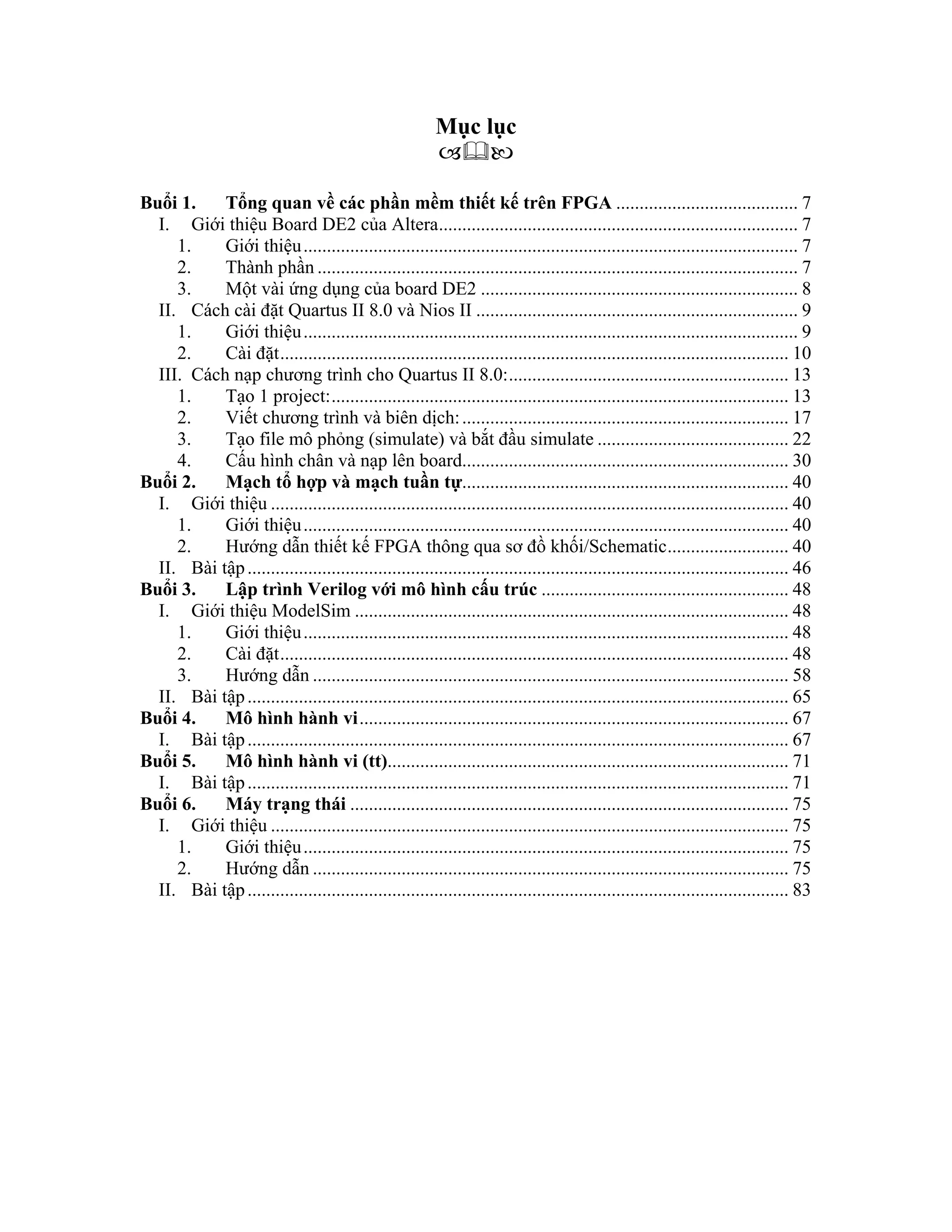 Thuc hanh thiet ke mach so voi hdl student | PDF