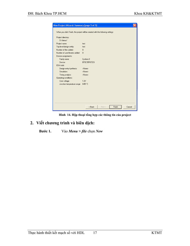 Thuc hanh thiet ke mach so voi hdl student | PDF