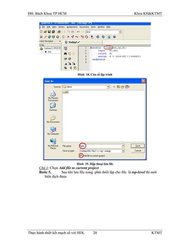 Thuc hanh thiet ke mach so voi hdl student | PDF