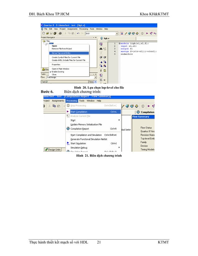 Thuc hanh thiet ke mach so voi hdl student | PDF