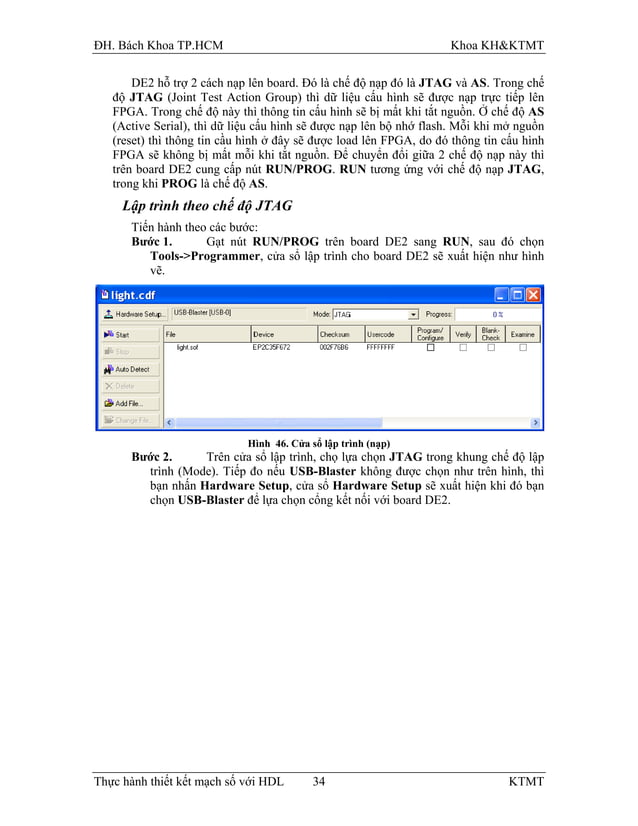 Thuc hanh thiet ke mach so voi hdl student | PDF