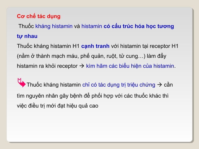Thuốc kháng histamin | PPT