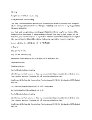 Thuốc Lenvima 4mg Lenvatinib 22.docx