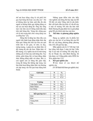 Thuc trang hung thu hoc tieng anh cua hoc sinh lop 5 | PDF