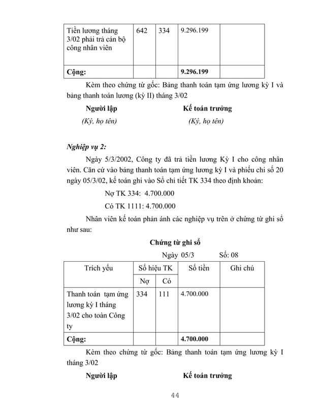Thực trạng về kế toán tiền lương và các khoản trích theo lương tại Công ty Dịch vụ Xuất nhập ...