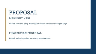 Teks Proposal | PPT