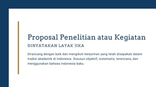 Teks Proposal | PPT