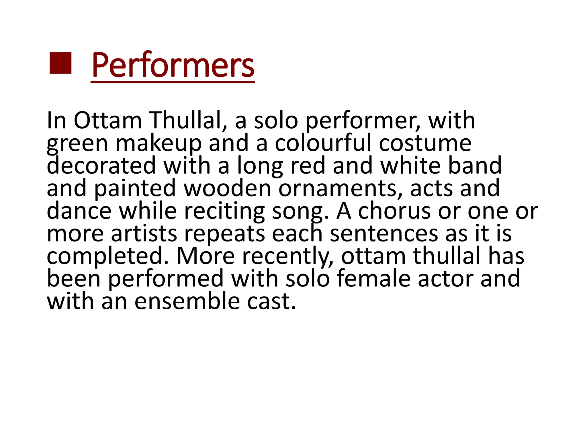 Thullal | PPTX