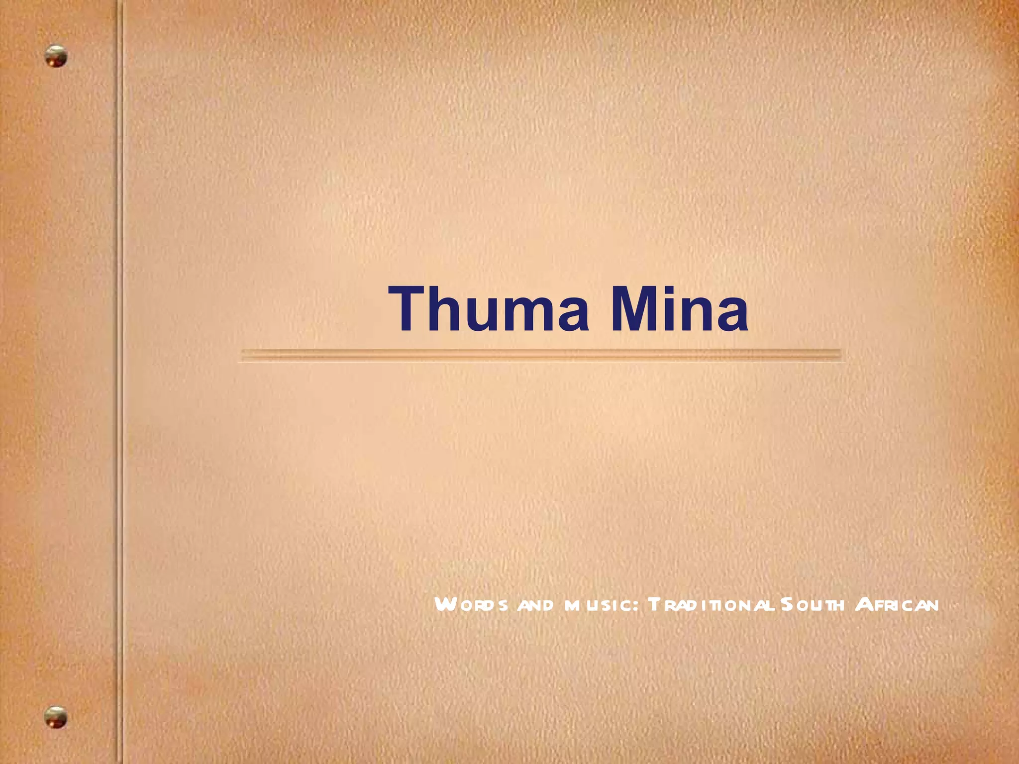 Thuma mina | PPT