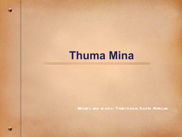 Thuma mina | PPT