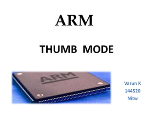 ARM_Thumb mode | PPT