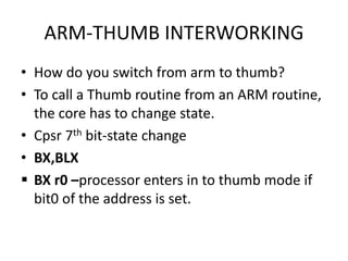 ARM_Thumb mode | PPT