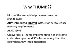 ARM_Thumb mode | PPT