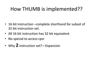 ARM_Thumb mode | PPT