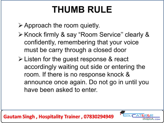 Thumb rule | PPT