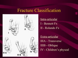 Thumb fractures | PPT
