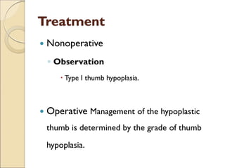 Thumb hypoplesia | PDF