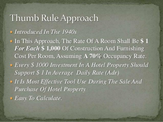 Thumb rule