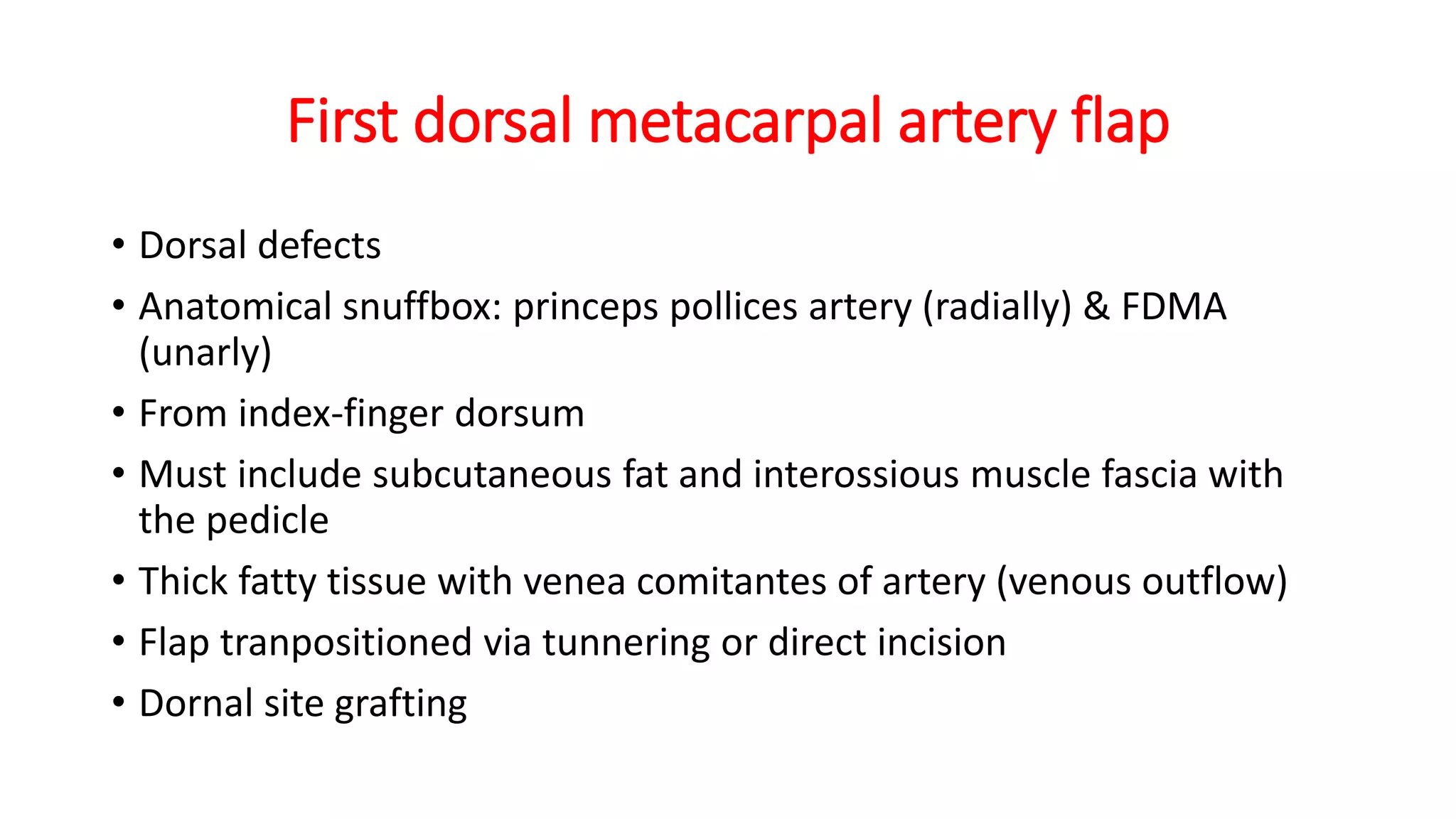 Thumb soft tissue defects | PPTX