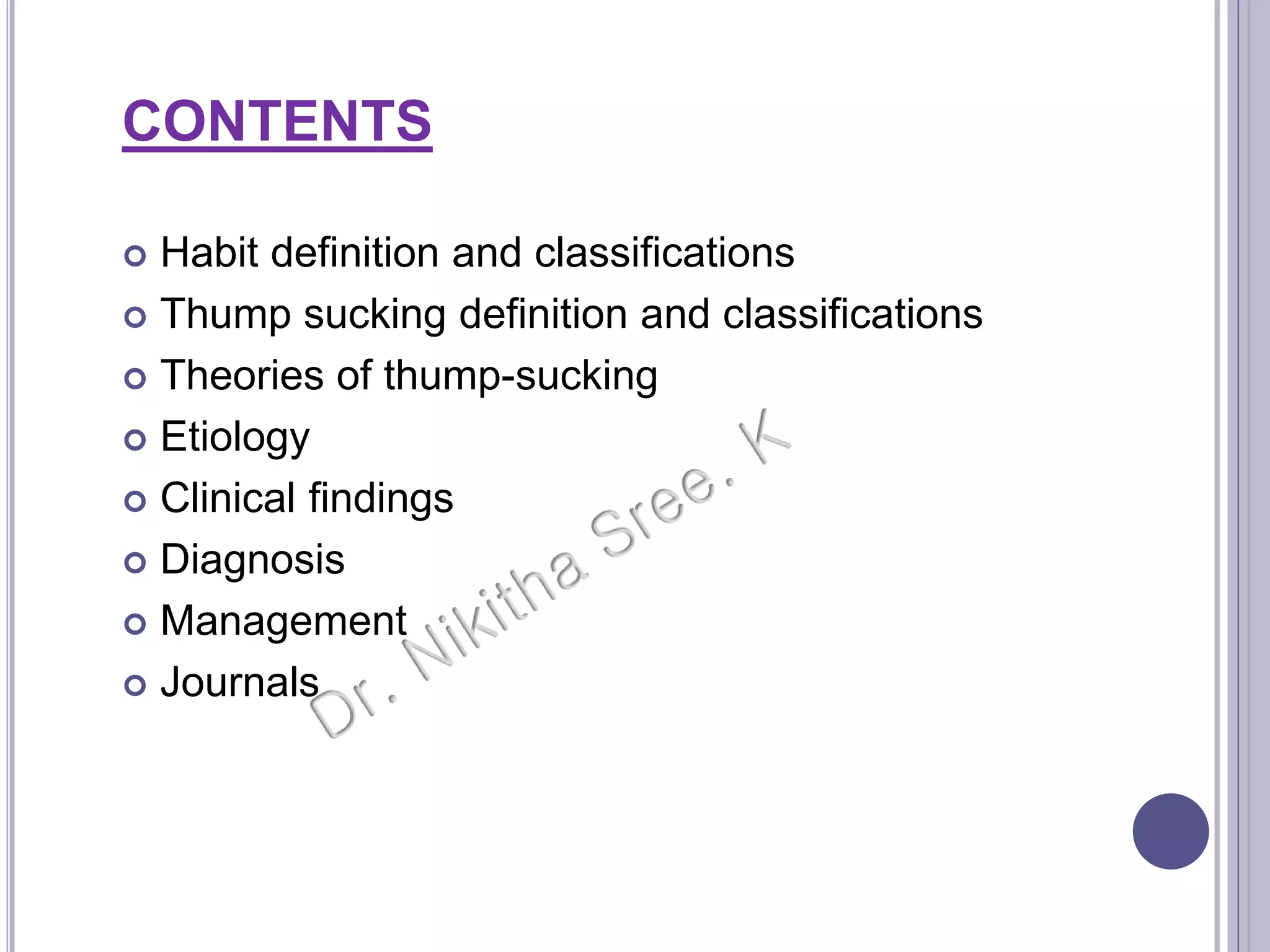 Thumb sucking | PPTX