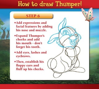How To Draw Bambi And Thumper