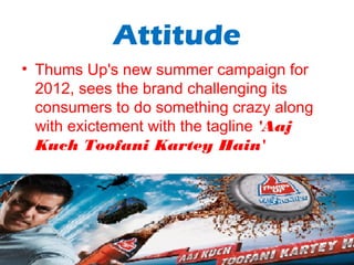 Thums up- consumer behaviour | PPT