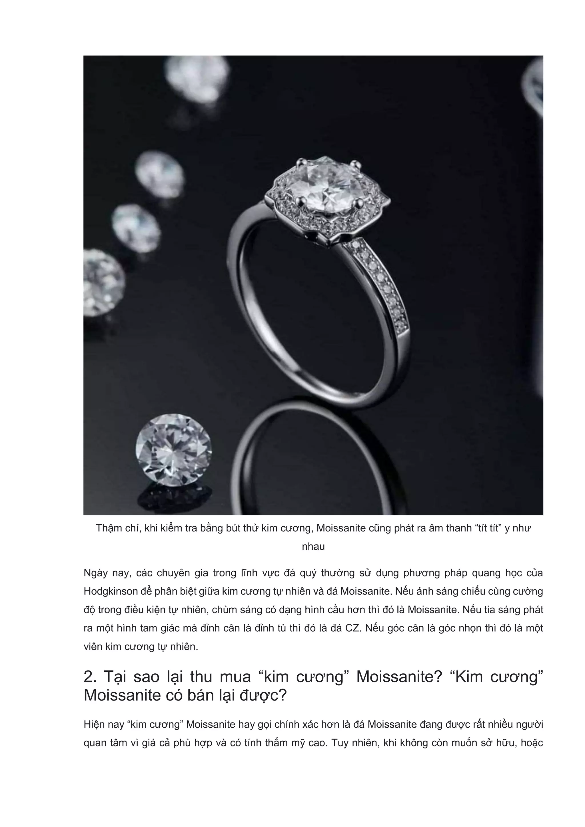 Thu Mua Kim Cương Moissanite | PDF