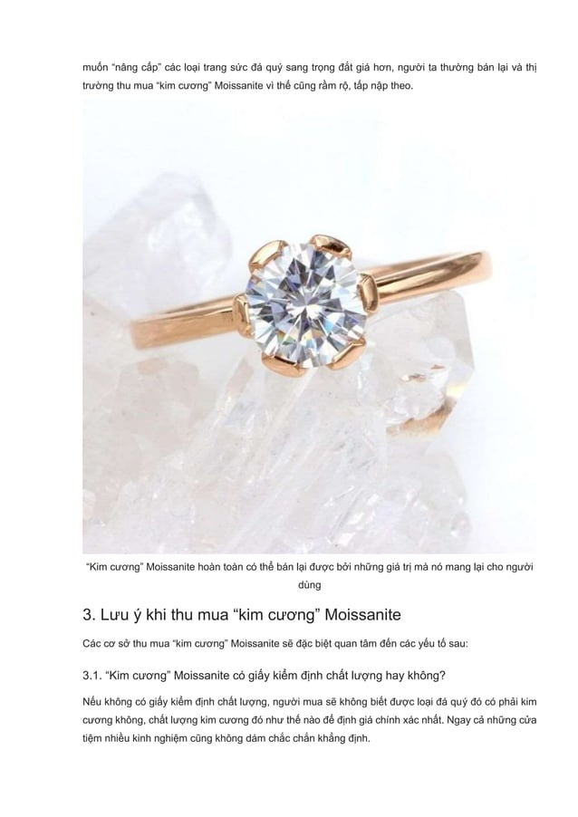 Thu Mua Kim Cương Moissanite | PDF
