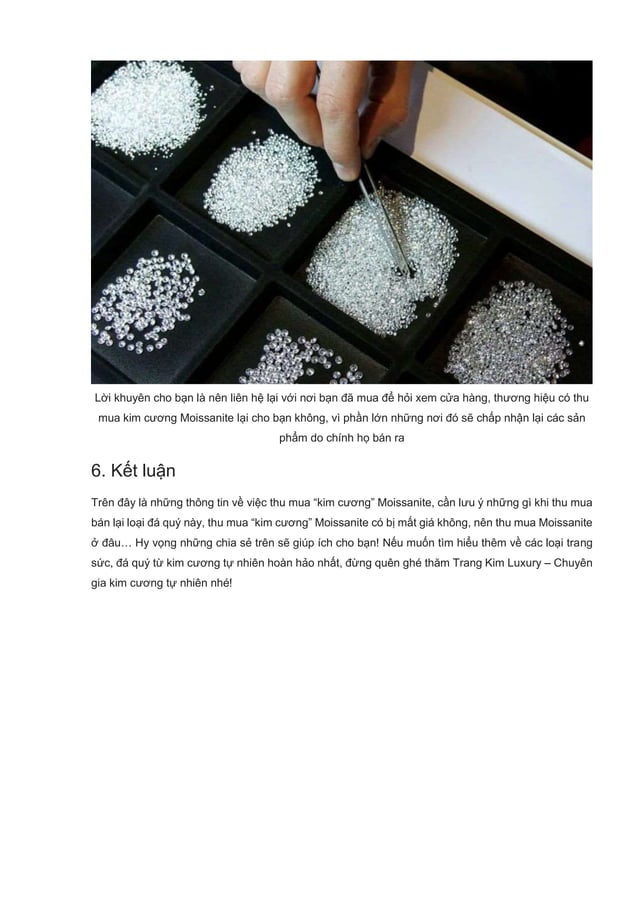 Thu Mua Kim Cương Moissanite | PDF