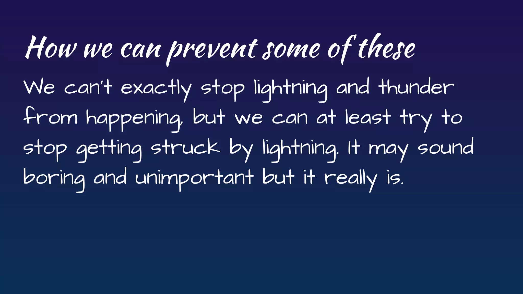 Thunder and lightning storms | PPTX